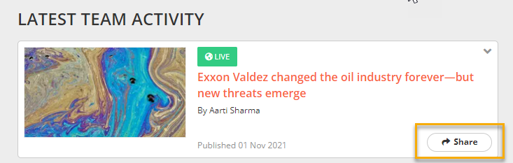 The Various Sharing Functions Available – Passle Knowledge Base